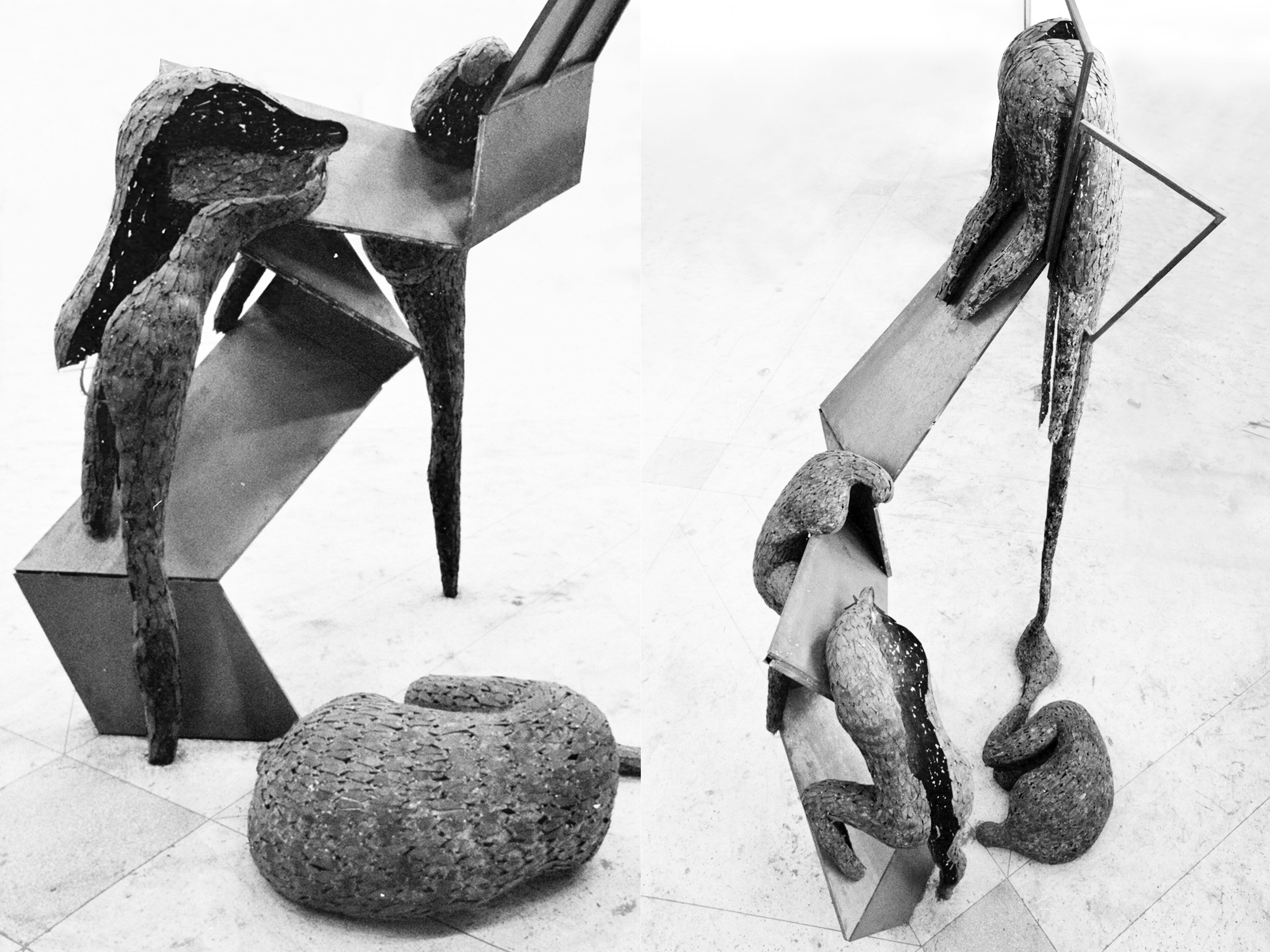 Presentation of the human body that expresses philosophical concepts.